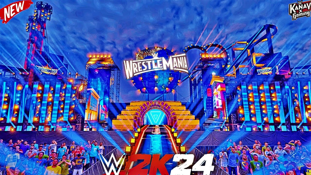 WrestleMania 33 🔥 Modded Arena With Entrances | WWE 2K24 MOD ...