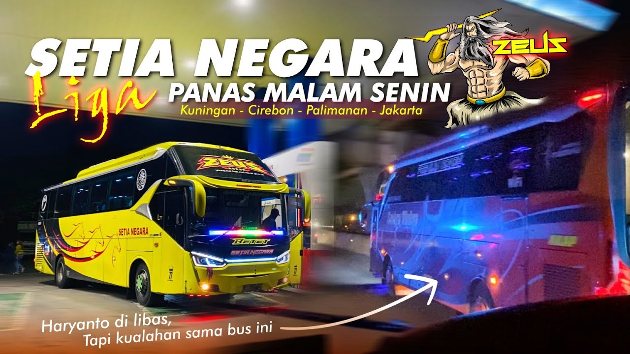 Naik Bus Setia Negara Berujung Panas Sama Jet Darat Sedya Mulya !! Trip ...