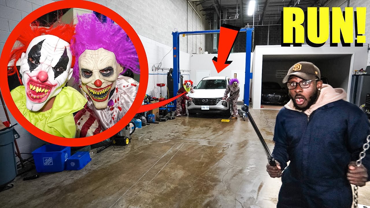 If you see clowns at the Mechanics RUN away FAST!! (They are Bad) - YouTube