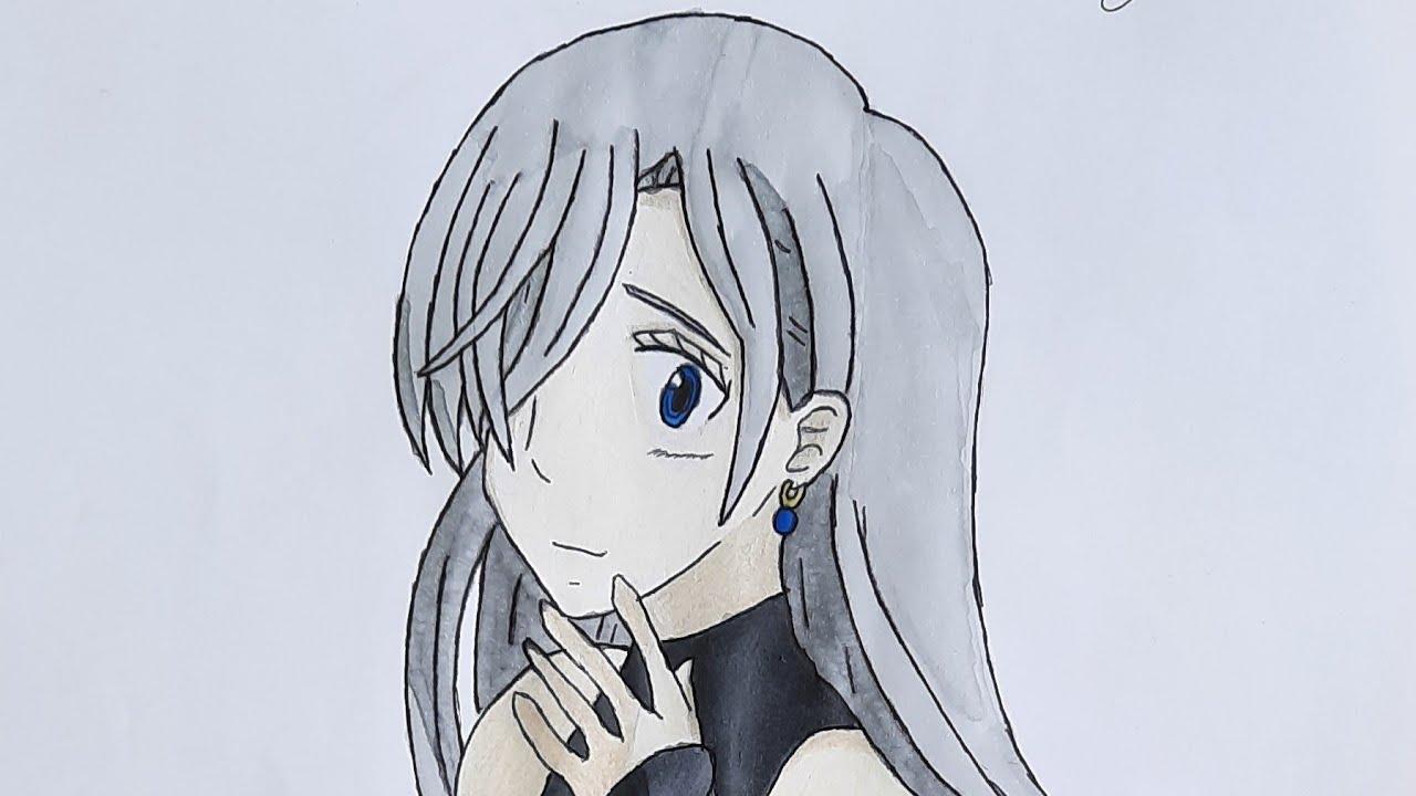 Speed drawing - elizabeth ( Nanatsu No Taizai ) - YouTube