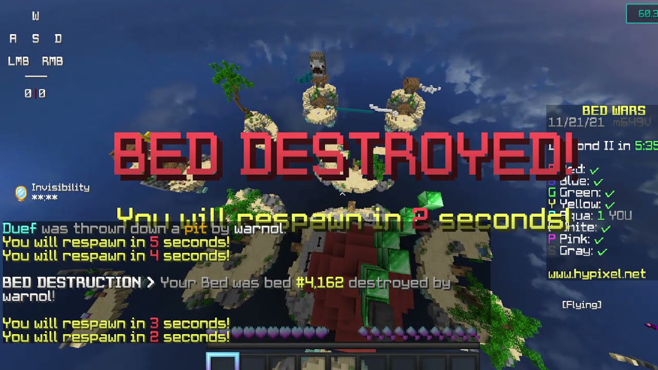 Bedwars Solo Bed Destroyed in 23 seconds [2nd Place] - YouTube