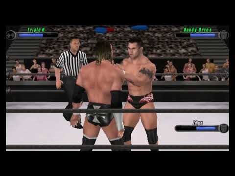 WWE Smackdown vs Raw 2008 - PSP Gameplay - Triple H vs Rated RKO ...