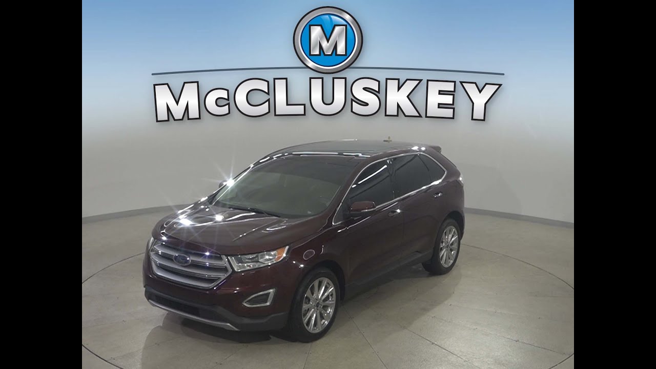 A58562KT Used 2017 Ford Edge Red SUV For Sale, Review, Test Drive - YouTube