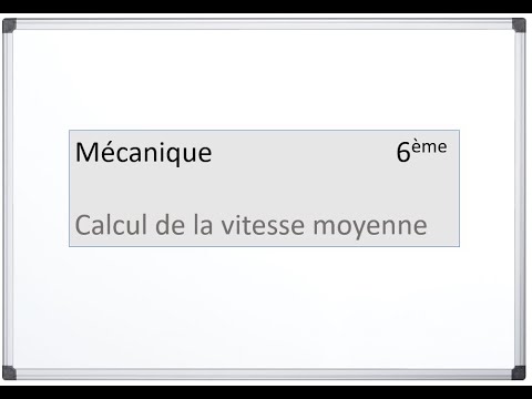 Activité sur le calcul de la vitesse moyenne - YouTube