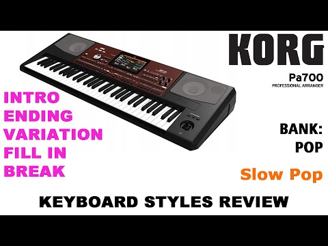 KORG PA700 STYLE - POP -  Slow Pop