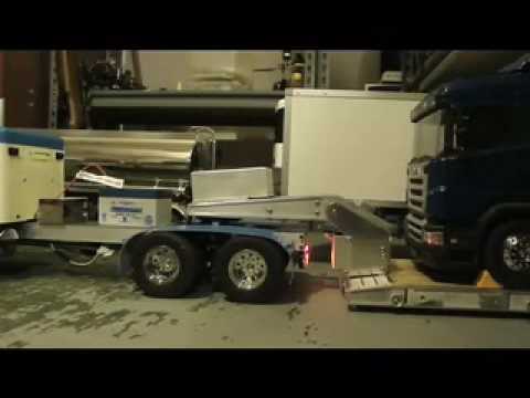 custom built R/C Lowboy trailer on custom king hauler w/ real ...