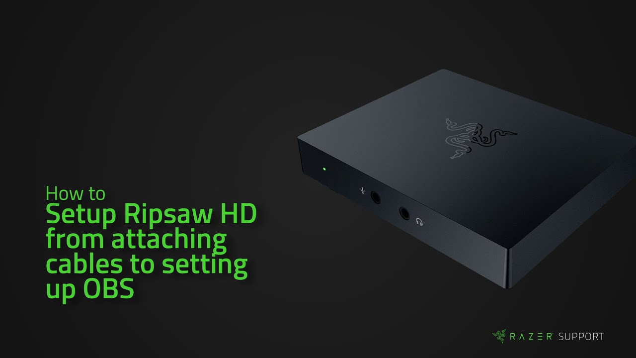 How to setup Ripsaw HD from attaching cables to setting up OBS - YouTube