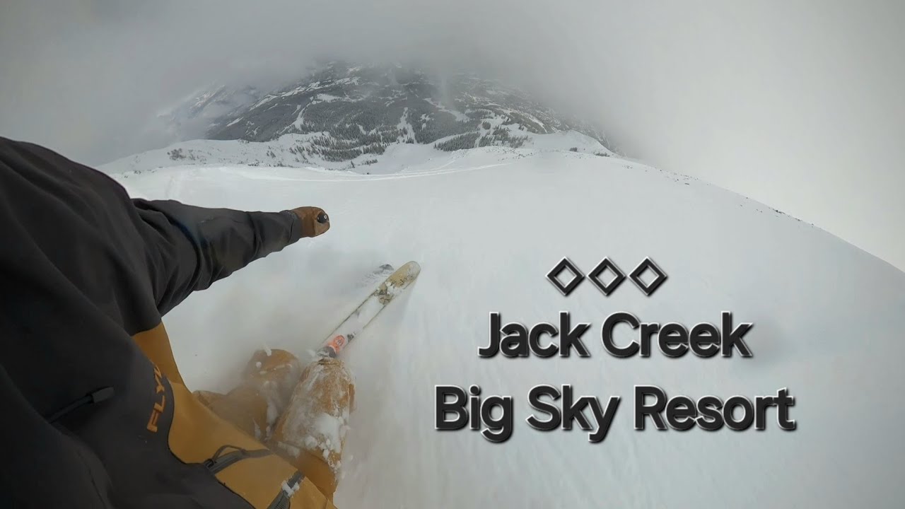 FIRST TRACKS on a GNARLY BIG SKY Line! Jack Creek in the Headwaters ...