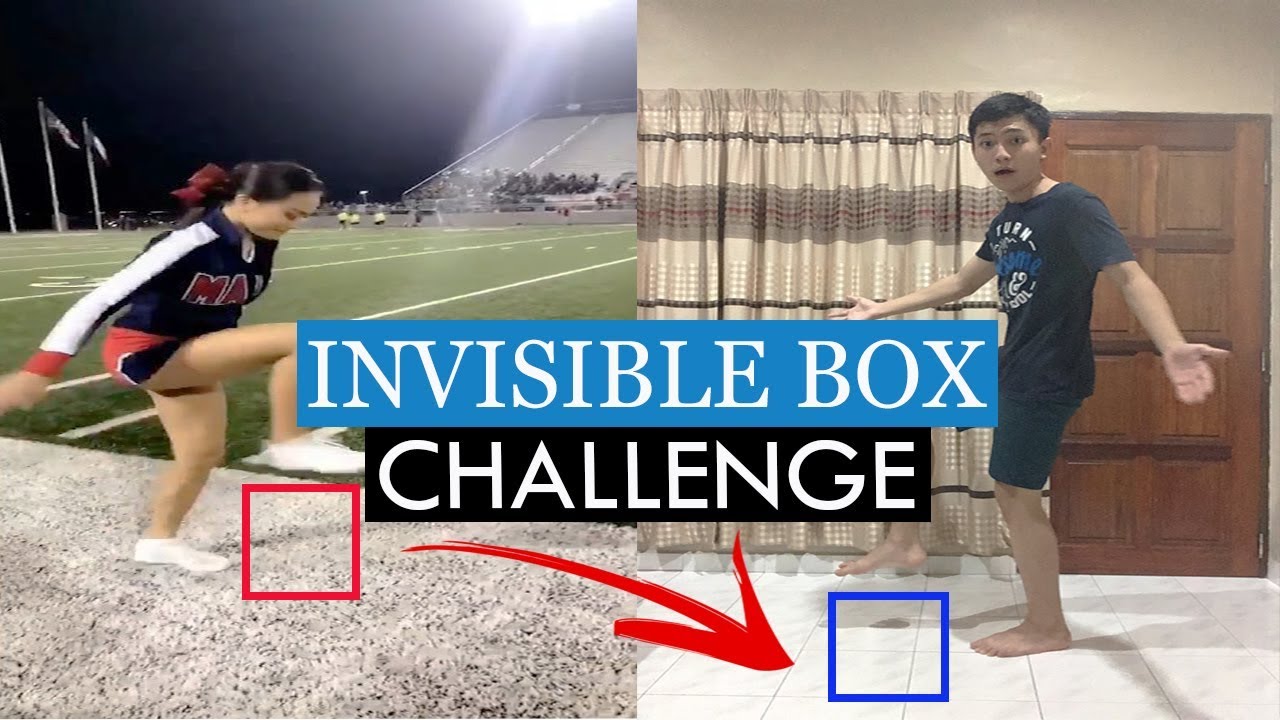 INVISIBLE BOX CHALLENGE ! CAN'T BELIEVE I STEP ON AIR !!! [CHALLENGE ...