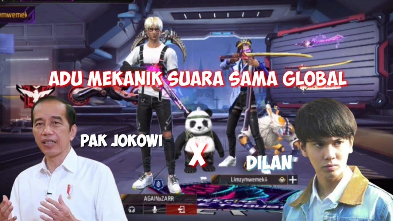ADU MEKANIK SUARA SAMA GLOBAL,ENDINGNYA BIKIN BENGEK || FREE FIRE ...