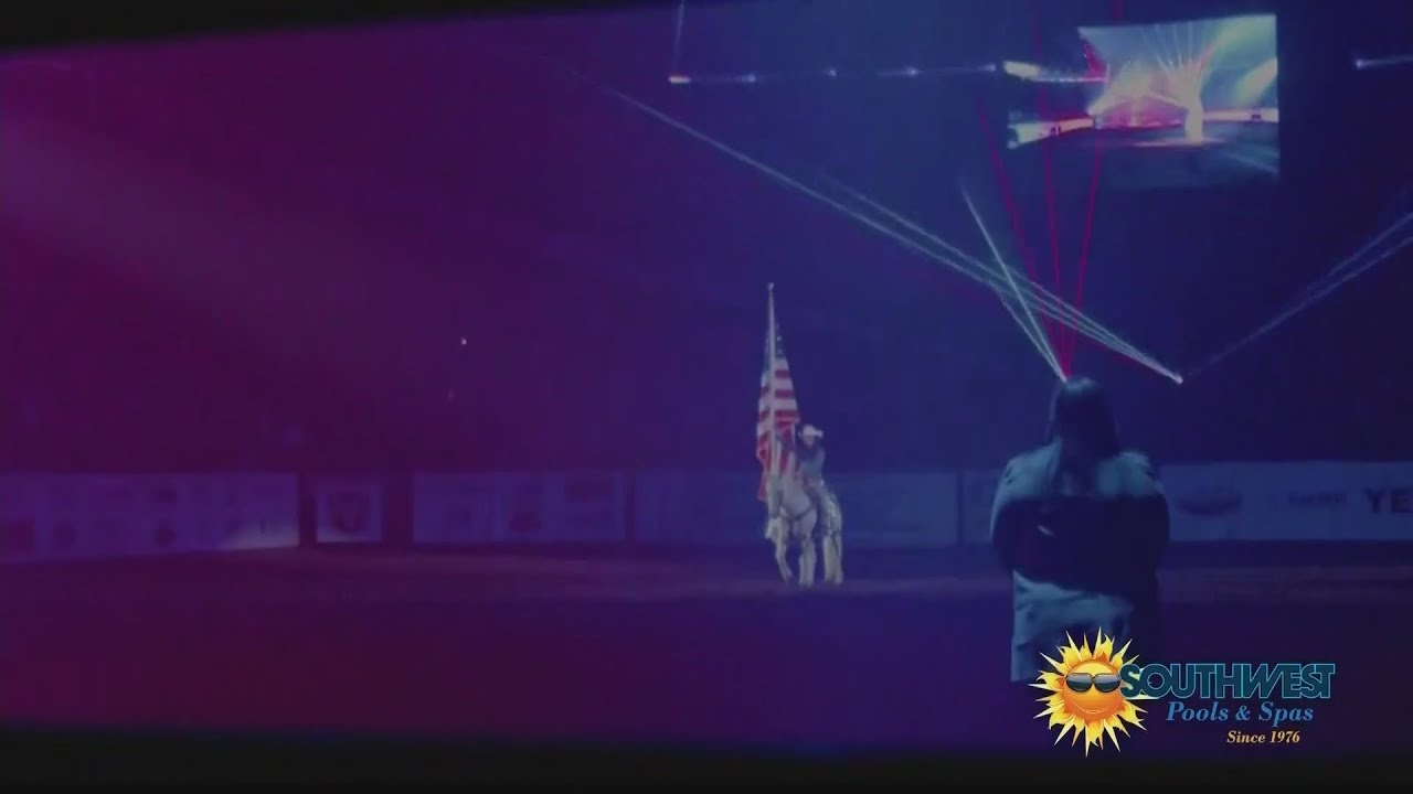 KLST news at 5 - Carlyon McEnrue with Rodeo Clown Justin Rumford - YouTube