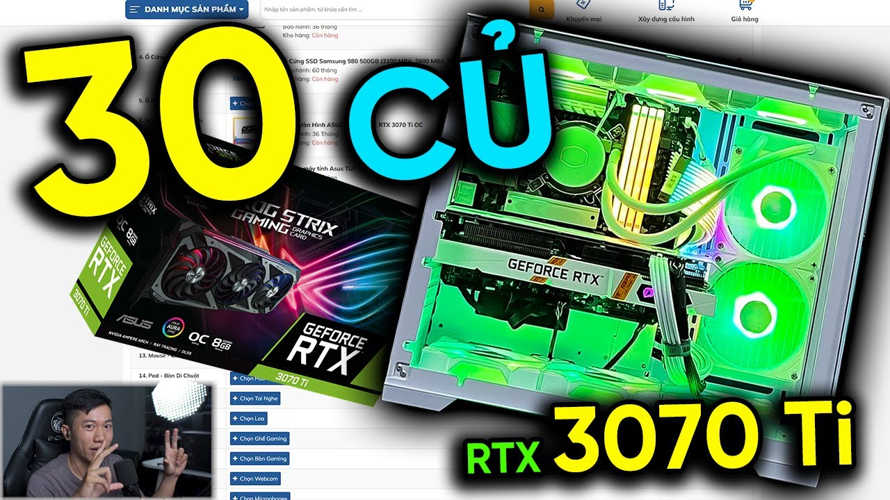 #BuildPC - cấu hình VÔ ĐỐI 30 củ - cân hết GAME với RTX 3070 Ti - YouTube