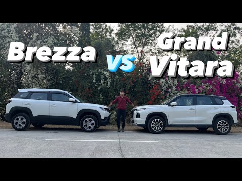 Grand Vitara vs Brezza Comparison | 2023 Grand Vitara vs Brezza | - YouTube
