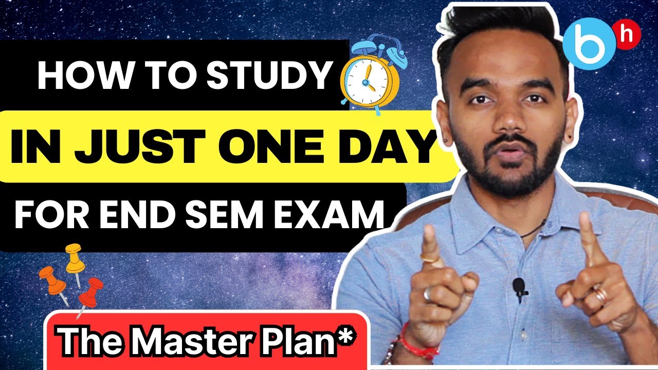 How to Study in One Day | How to Create a Timetable | Master plan for ...