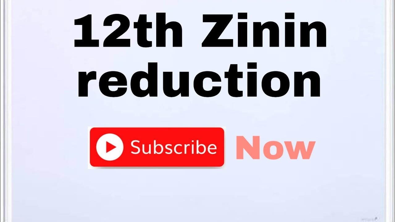 12th Zinin reduction by javed sir - YouTube