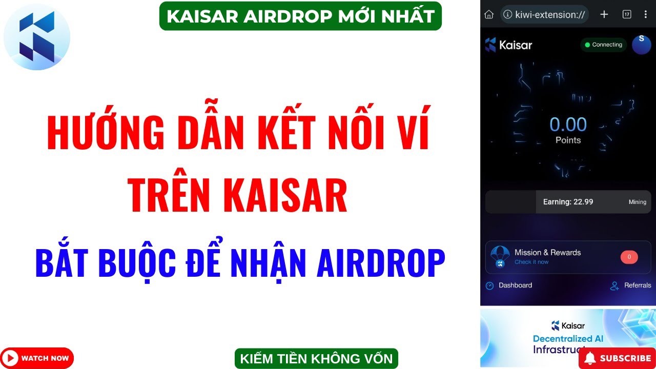 Kaisar Network - Hướng Dẫn Kết Nối Ví Trên Kaisar Chi Tiết - Bắt Buộc Làm - YouTube