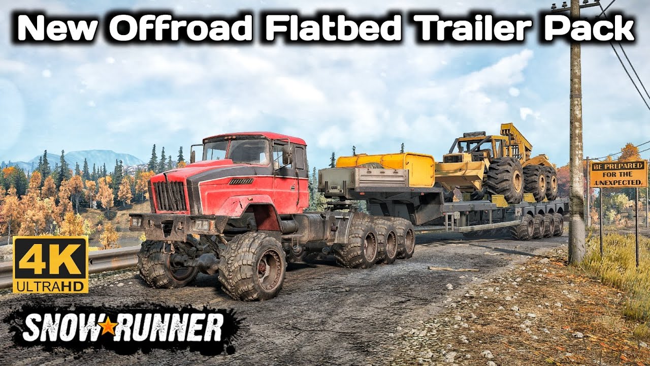 New Offroad Flatbed Trailer Pack In SnowRunner Season 15 #snowrunner # ...