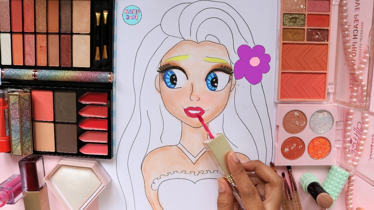 Paper doll handmade makeup Crafts DIY - YouTube