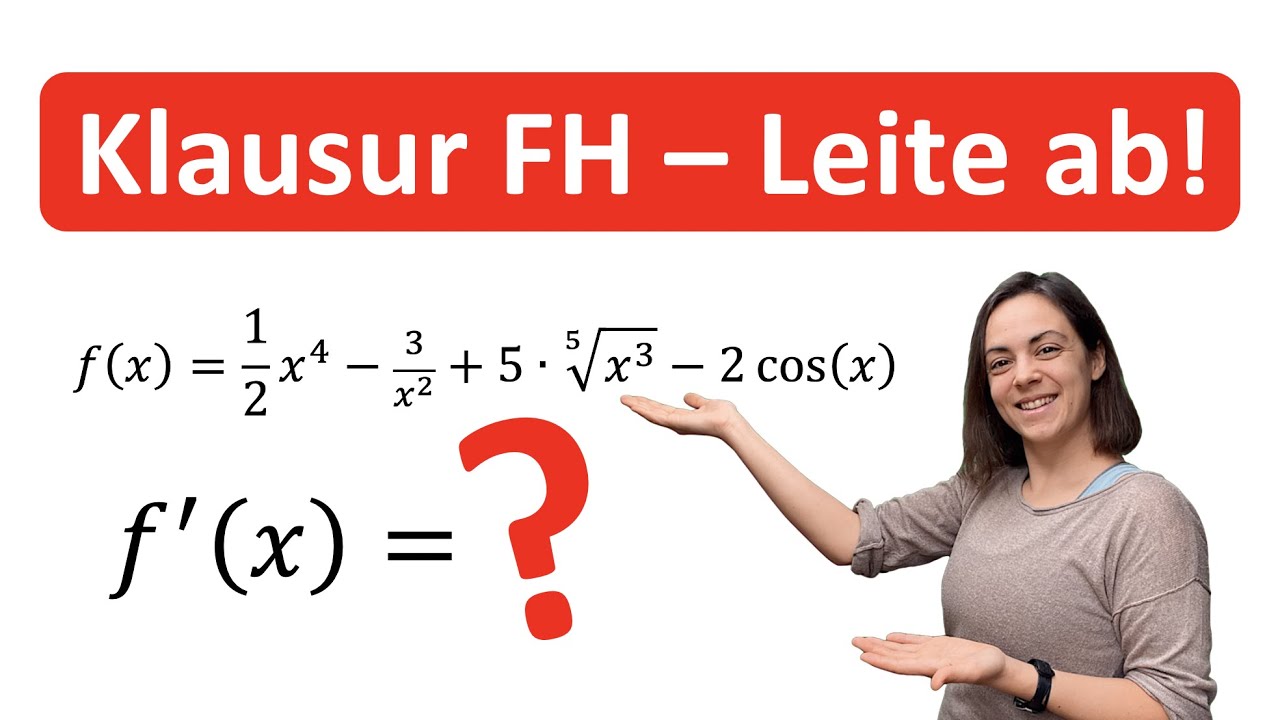 🦊 ALLE ABLEITUNGSREGELN am BEISPIEL | Ableiten auf Uni Niveau | FH ...