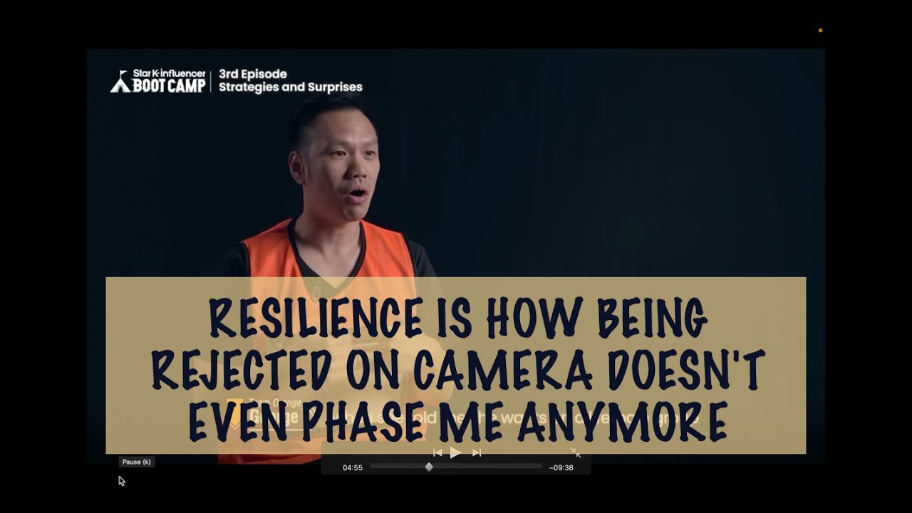 RESILIENCE IS HOW BEING REJECTED ON CAMERA DOESN'T EVEN PHASE ME ...