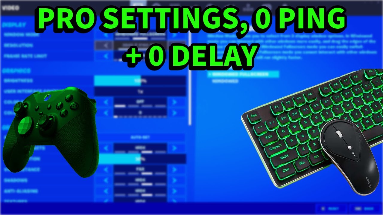 BEST SETTINGS TO GO PRO IN FORTNITE (KBM & CONTROLLER) - YouTube
