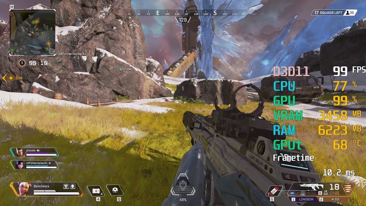 AMD Radeon RX 5500 XT -- Intel Core i5-4690K -- Apex Legends FPS Test ...