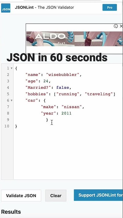 JSON I’m 60 seconds - YouTube