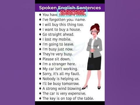 Spoken English daily Use Sentences #english #spokenenglish #daily # ...