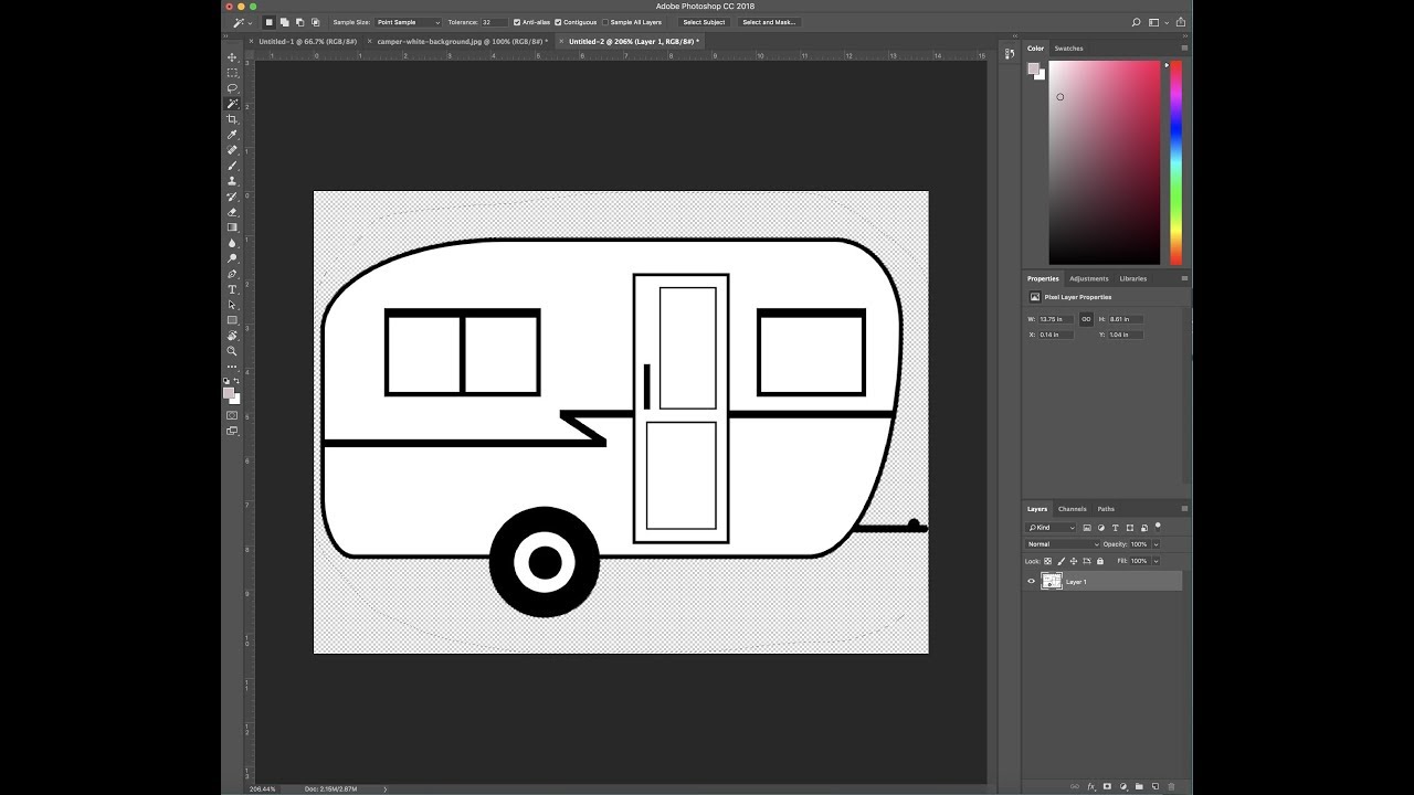 How to Make a White Background Transparent using Photoshop - YouTube
