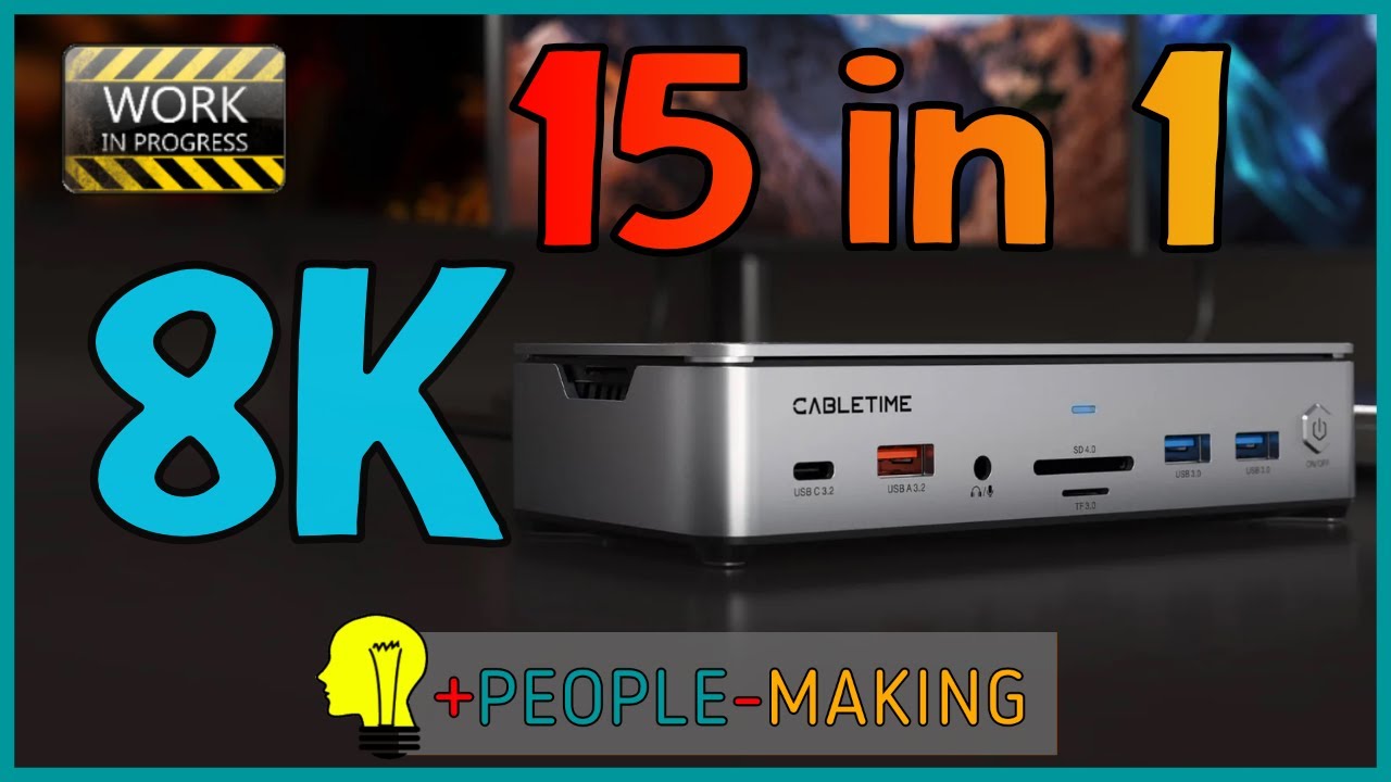 Docking Station CABLETIME 8K (15 in 1) - YouTube