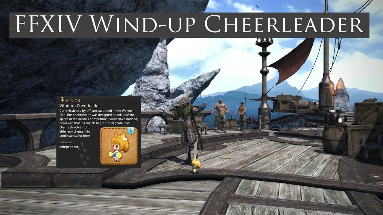FFXIV Wind-up Cheerleader Minion - YouTube
