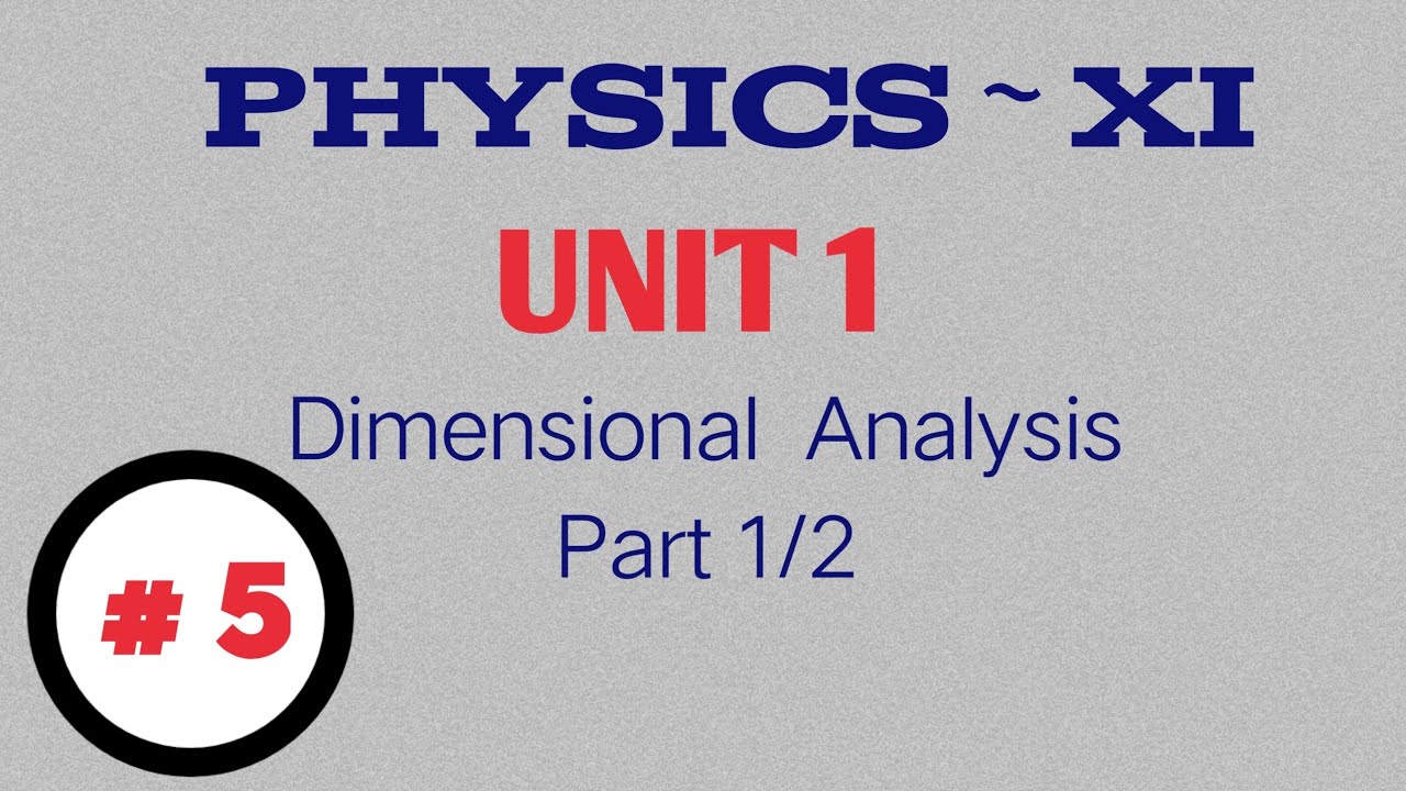 Dimensions, Dimensional Formula and Dimensional Equation of physical ...