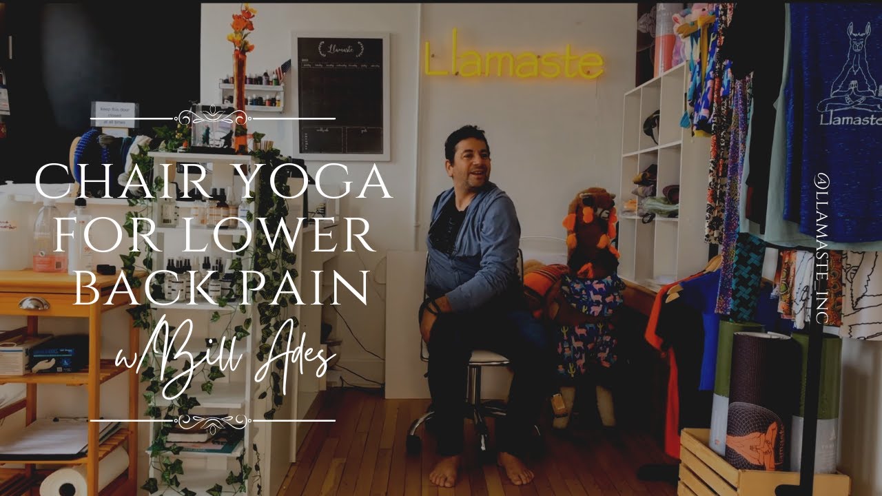 SEATED CHAIR YOGA FOR LOWER BACK PAIN | BEGINNER'S YOGA, DESK FRIENDLY ...