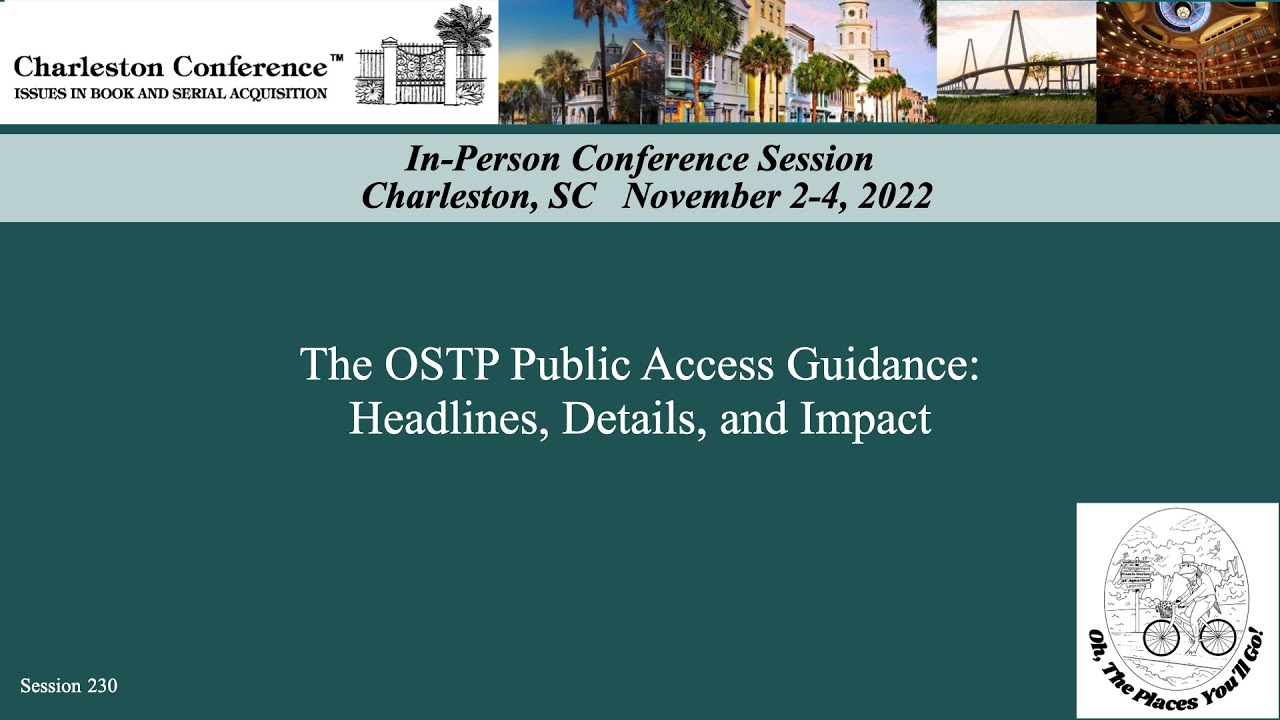 The OSTP Public Access Guidance: Headlines, Details, and Impact - YouTube