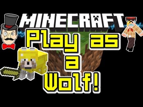 Minecraft PLAY AS WOLF ! You Are The Wolf Mod & Wolfman ! - YouTube