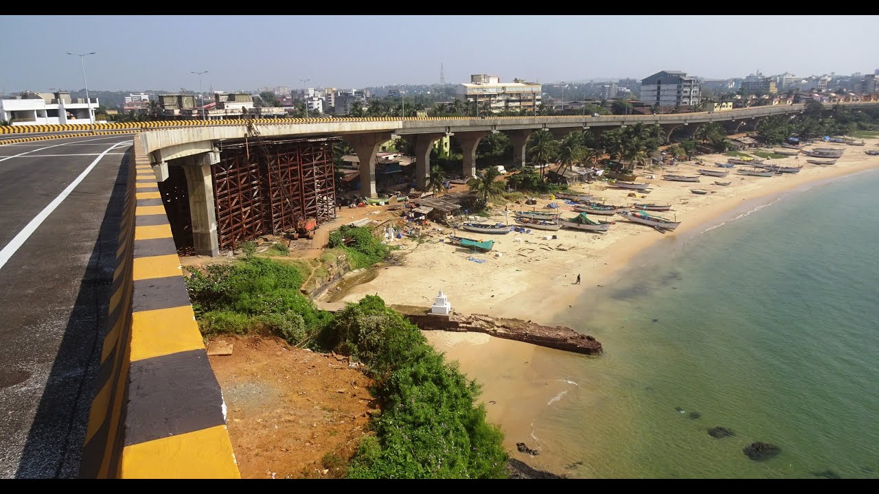 Newly opened Baina beach flyover - YouTube