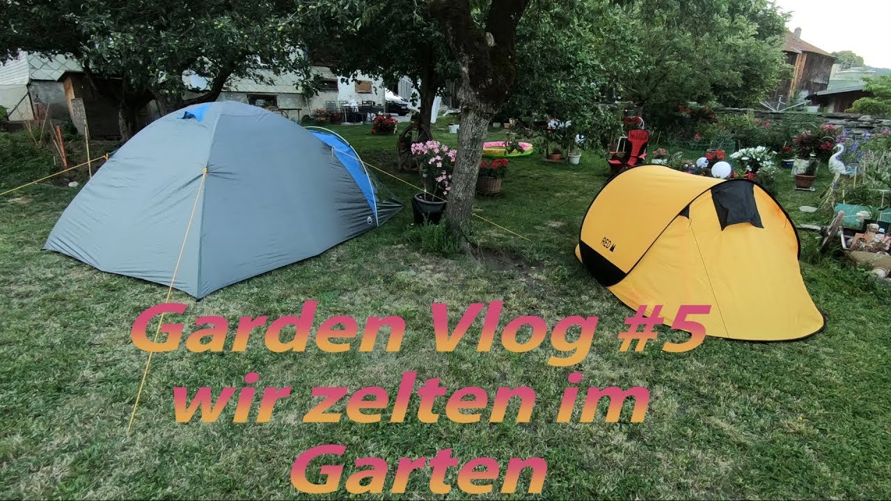 Spannende Zelten Im Garten Ebenbild