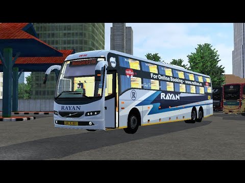 Driving Rayan travels Veera Volvo B11R bus in Bussid || - YouTube