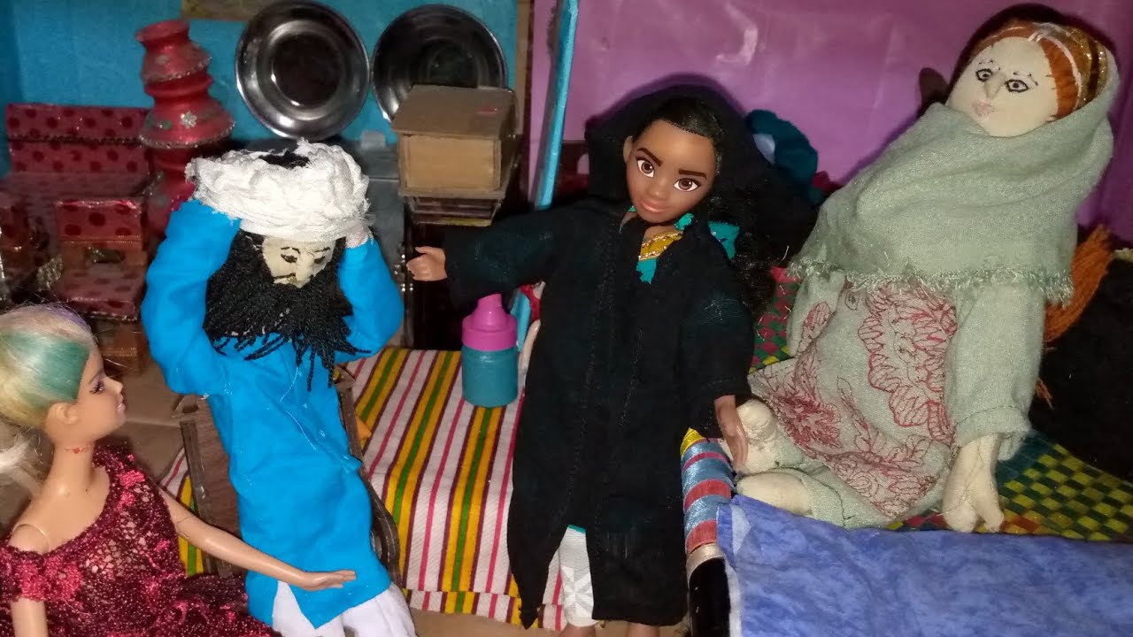 barbie doll daily routine in pakistani village,,,Jamal din🧔hoya naraz ...