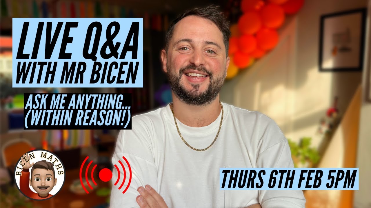 Ask me anything... (within reason!) • Live Q&A with Mr Bicen - YouTube