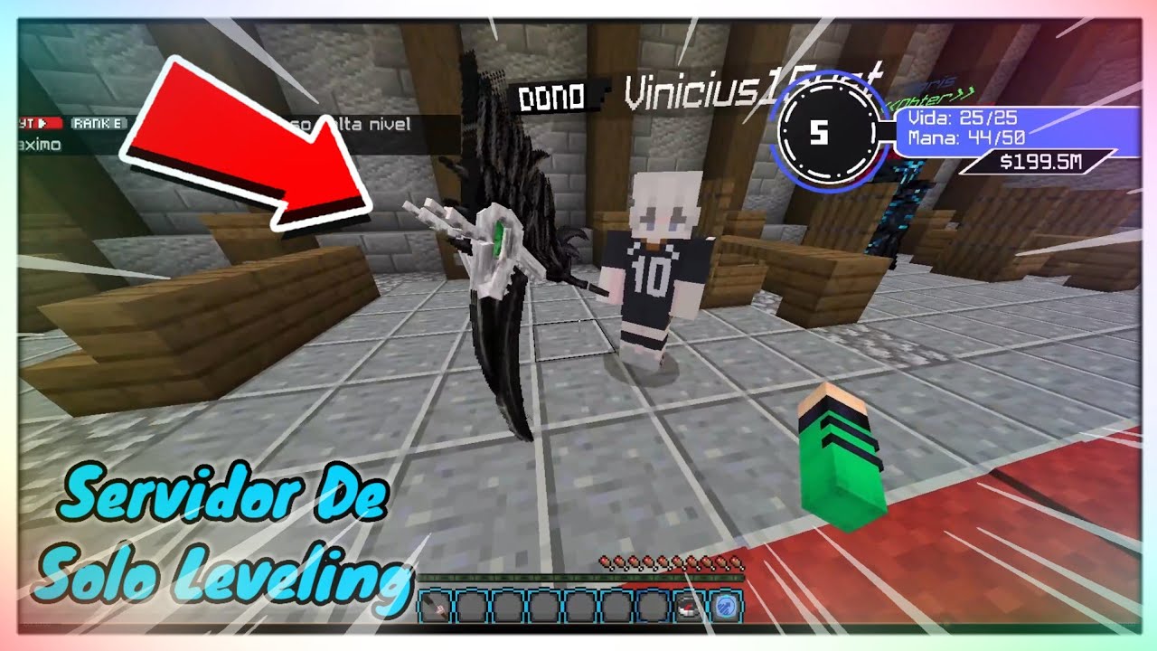 NOVO SERVIDOR DE SOLO LEVELING PARA MINECRAFT BEDROCK!!! - YouTube