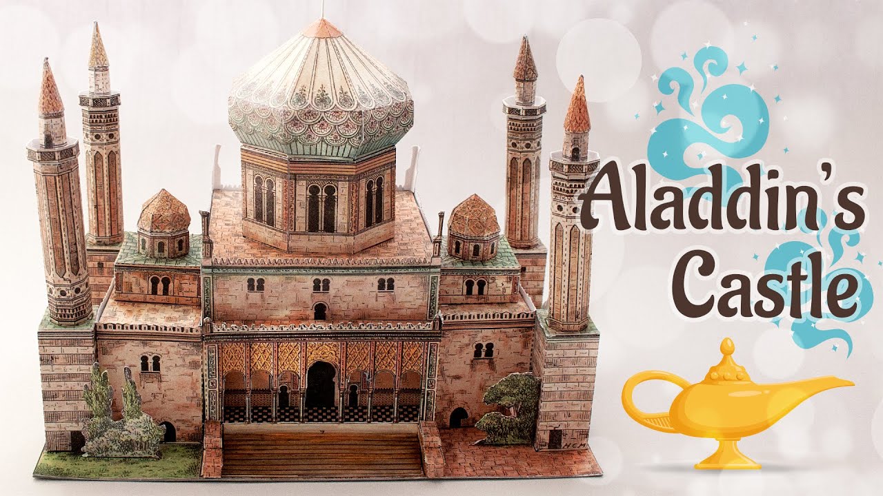 DIY Aladdin's Castle (vintage papercraft) - YouTube