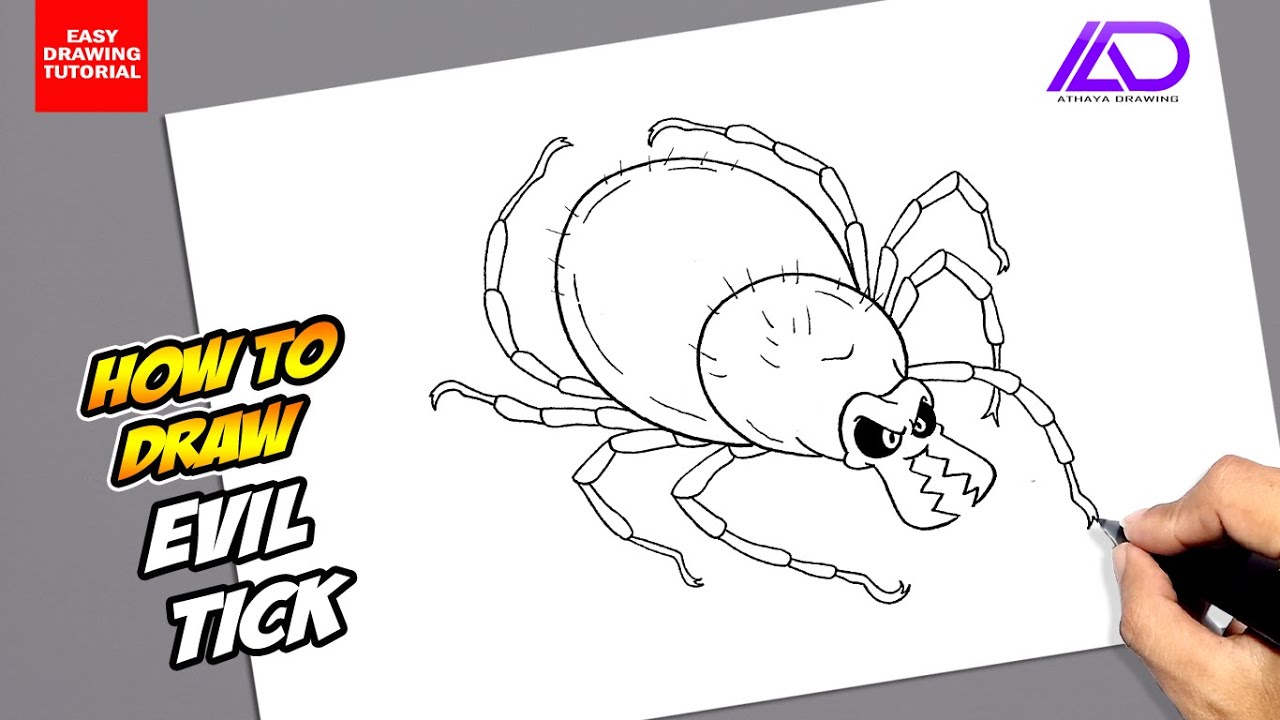 How to draw Evil Tick - YouTube