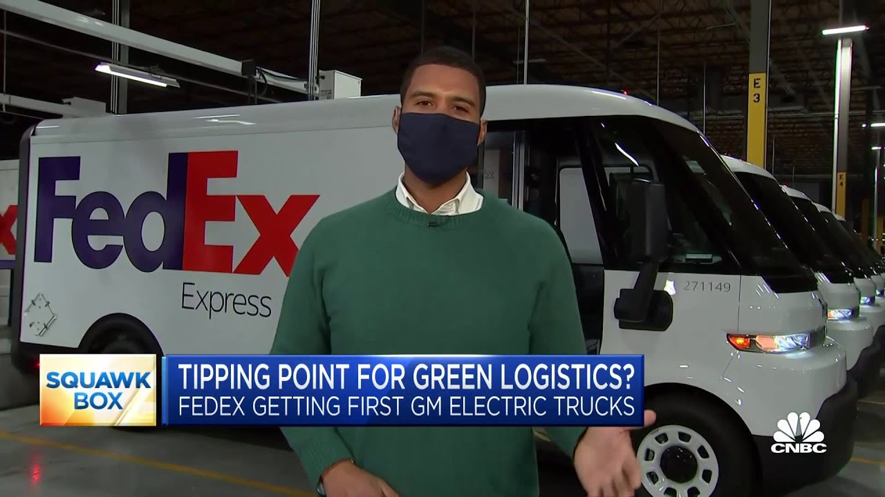 FedEx receives first delivery of electric trucks from GM's BrightDrop ...