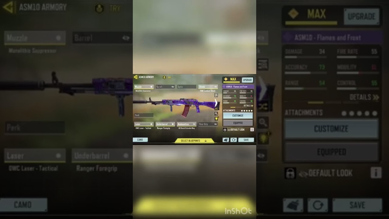 Codm-ASM10 Frost and Flames skin#codm #codmobile #callofdutymobile # ...