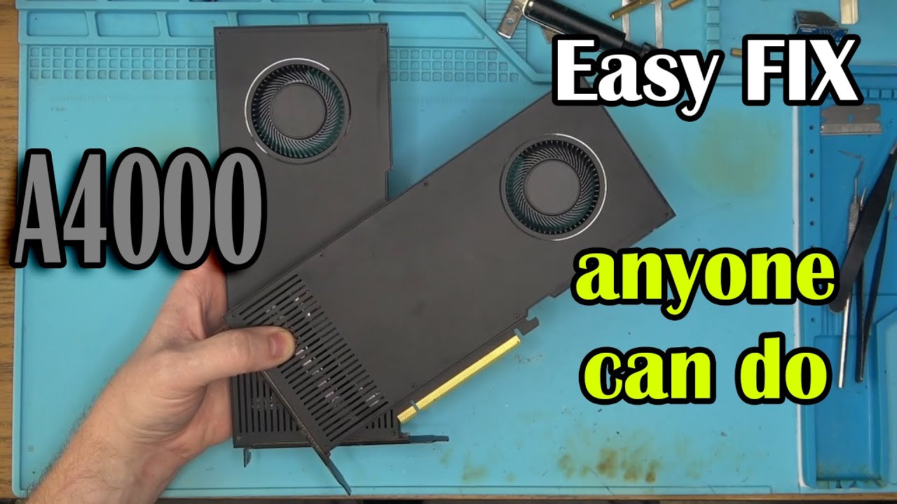 RTX A4000 no video repair. Rust Corrosion damage - YouTube