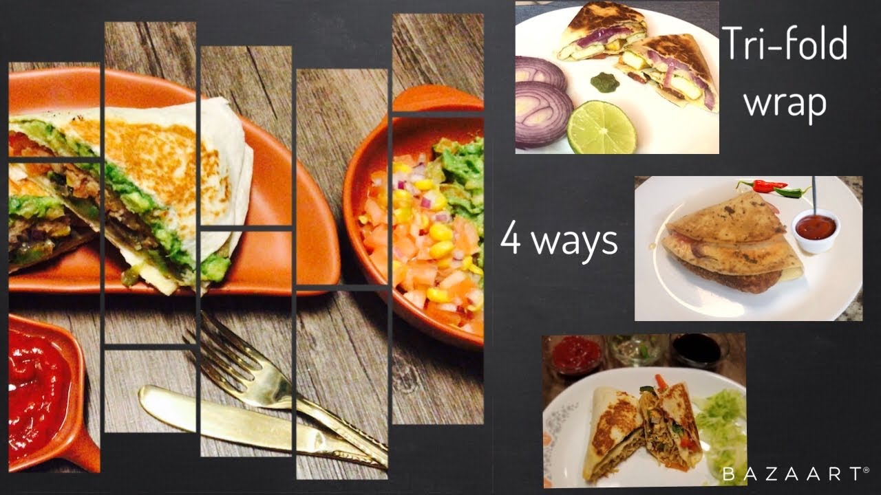 Tri-fold wrap -4 ways - YouTube