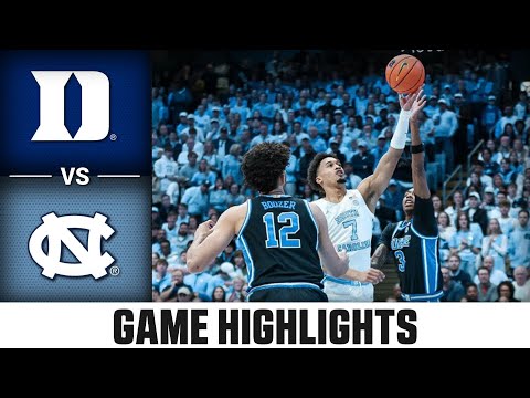 Duke vs. North Carolina Game Highlights | 2025-26 ACC Men's Basketball