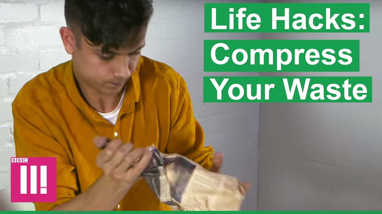 Ben Hart's Life Hacks - How to Compress Your Waste - YouTube