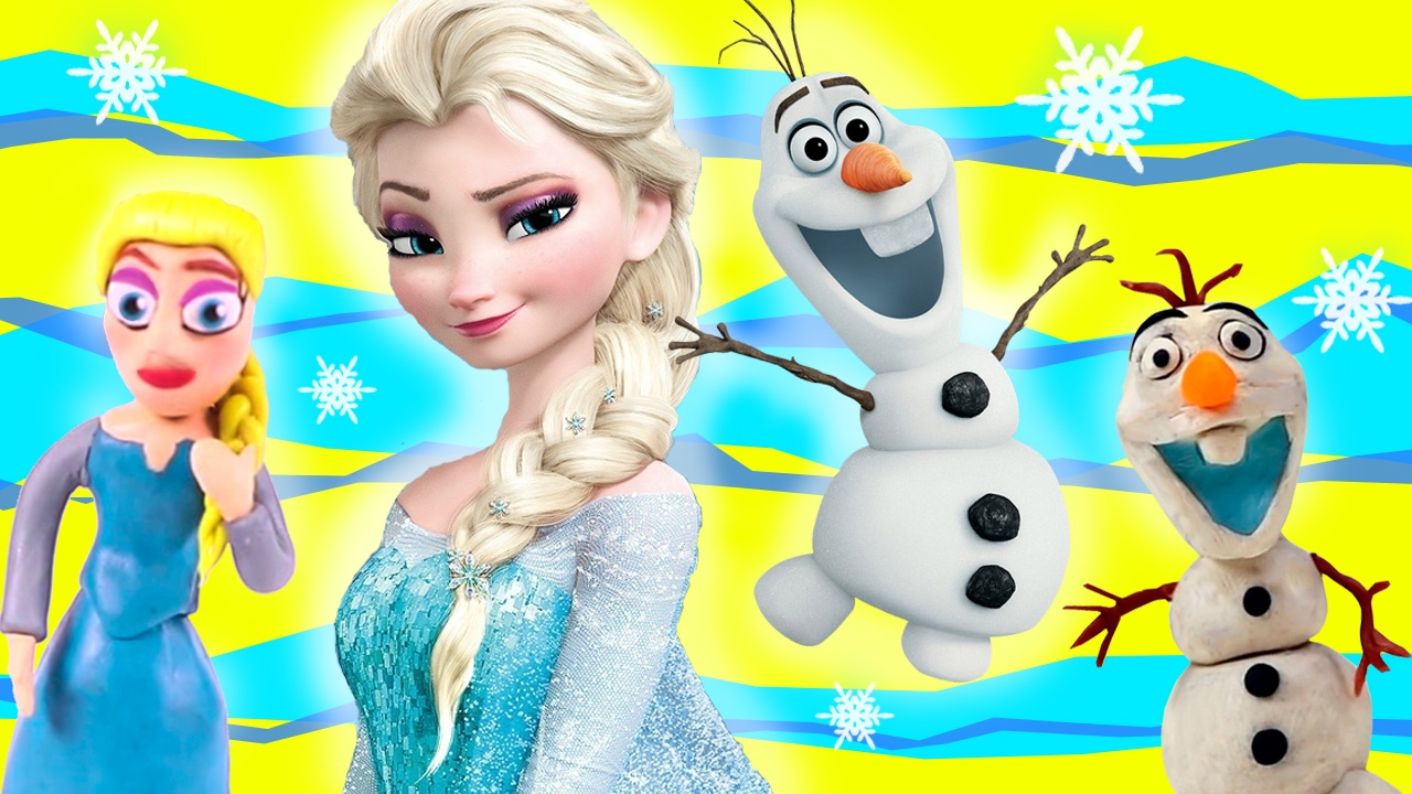 Frozen Stop Motion Elsa & Olaf How to Make Watching Movie For Kids ...